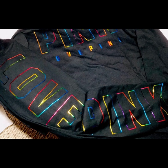 PINK Victoria's Secret | Tops | New Victorias Secret Pink Bling Hoodie ...